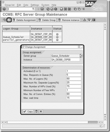 Knowledge Management IT for you: SAP BASIS RFC server group RZ12,SMQR parameter and tuning